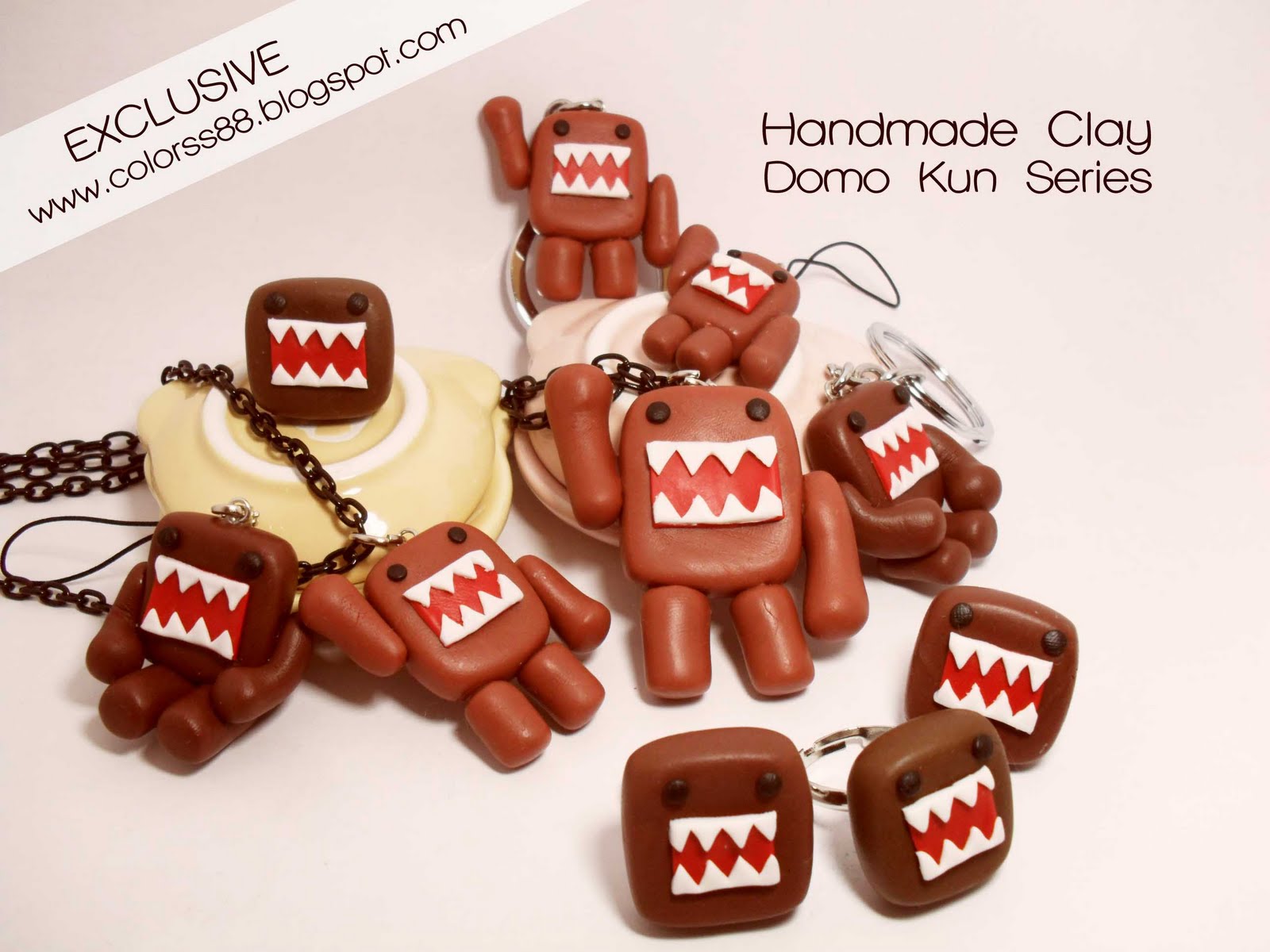 Colorss Clay Accessories - 100% Handmade with Love: DOMO KUN is here!