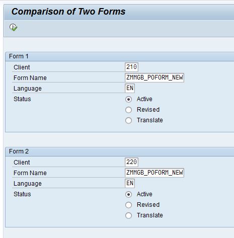 ABAP Mania: How to Compare Between Two Sapscript Forms