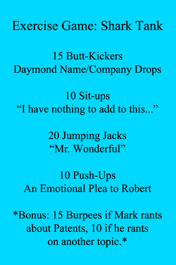 The Exercise Games: Exercise Game: Shark Tank