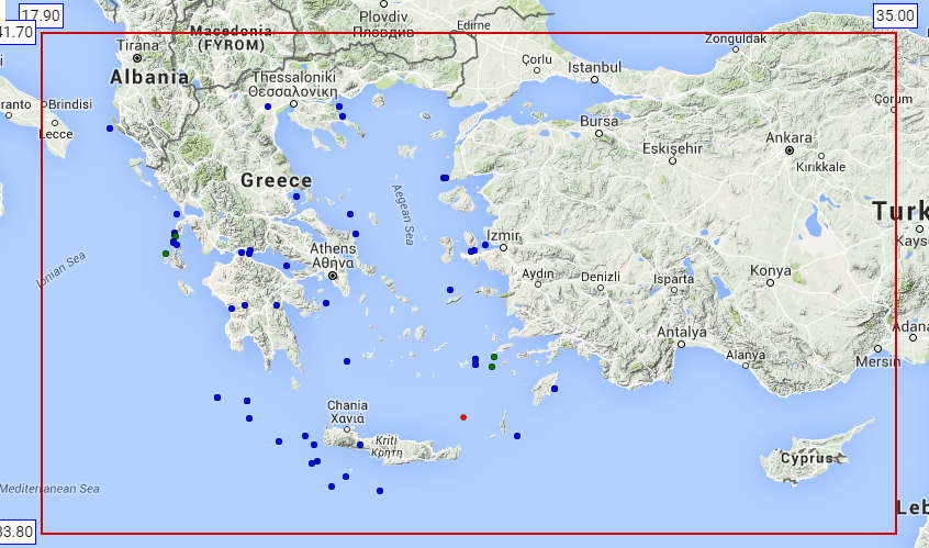 Earthquake Prediction: All January Earthquakes in Greece (Map)