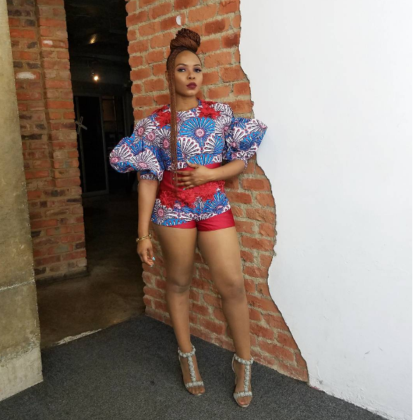 YEMI ALADE LOOKS SEXY IN ANKARA PRINT DRESS AS SHE SHOWS OFF HER LEGS ...