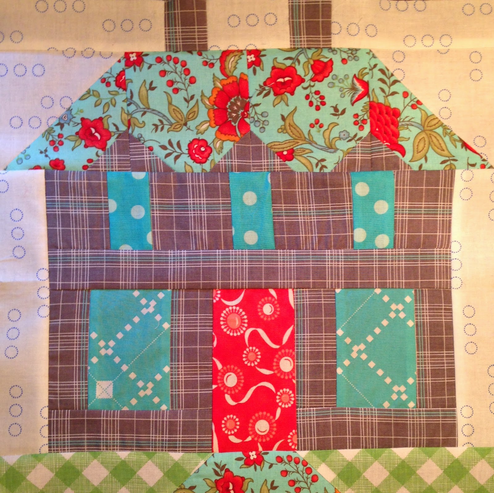 dream quilt create: "Home Sweet Home" quilt block