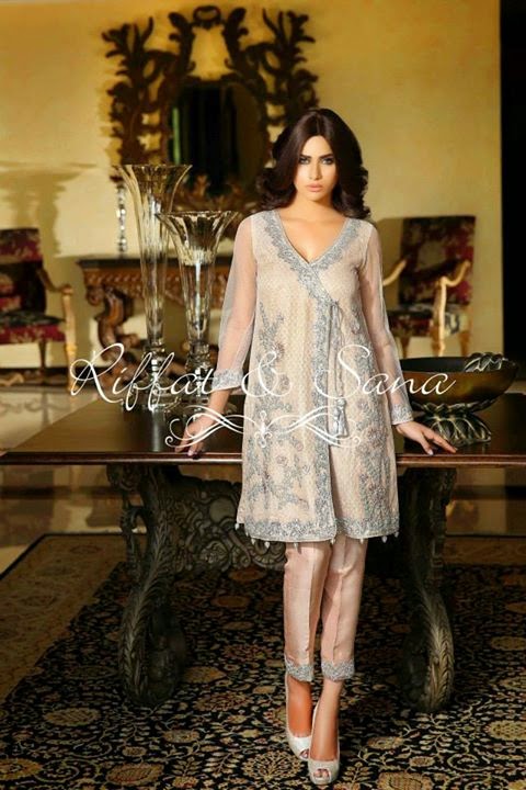 Riffat And Sana Dress Designs For Eid 2015 ~ Fashionip