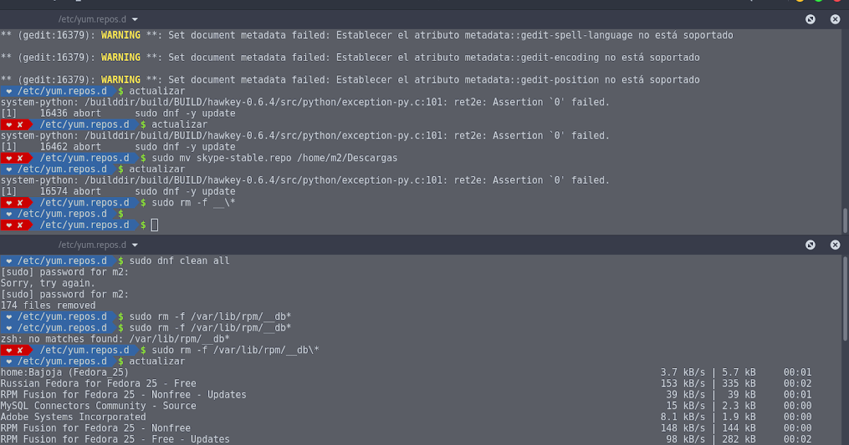 Solución Del Error System Python Assertion 0 Failed ~ Linuxitos