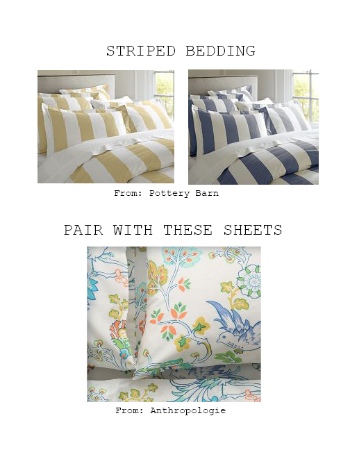Copy Cat Looks: Pattern Mixing: Bedding