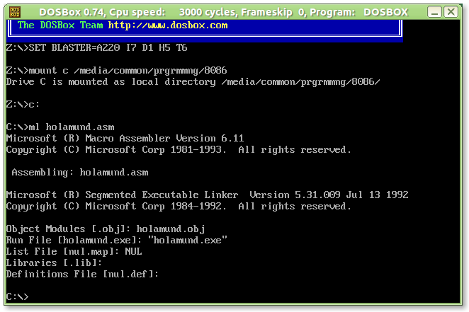 Tips para estudiantes de Sistemas Computacionales: Ensamblador 8086 en ...