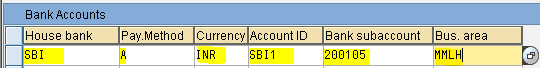 SAP - FICO MODULE LEARNING: Set Up Bank Determination