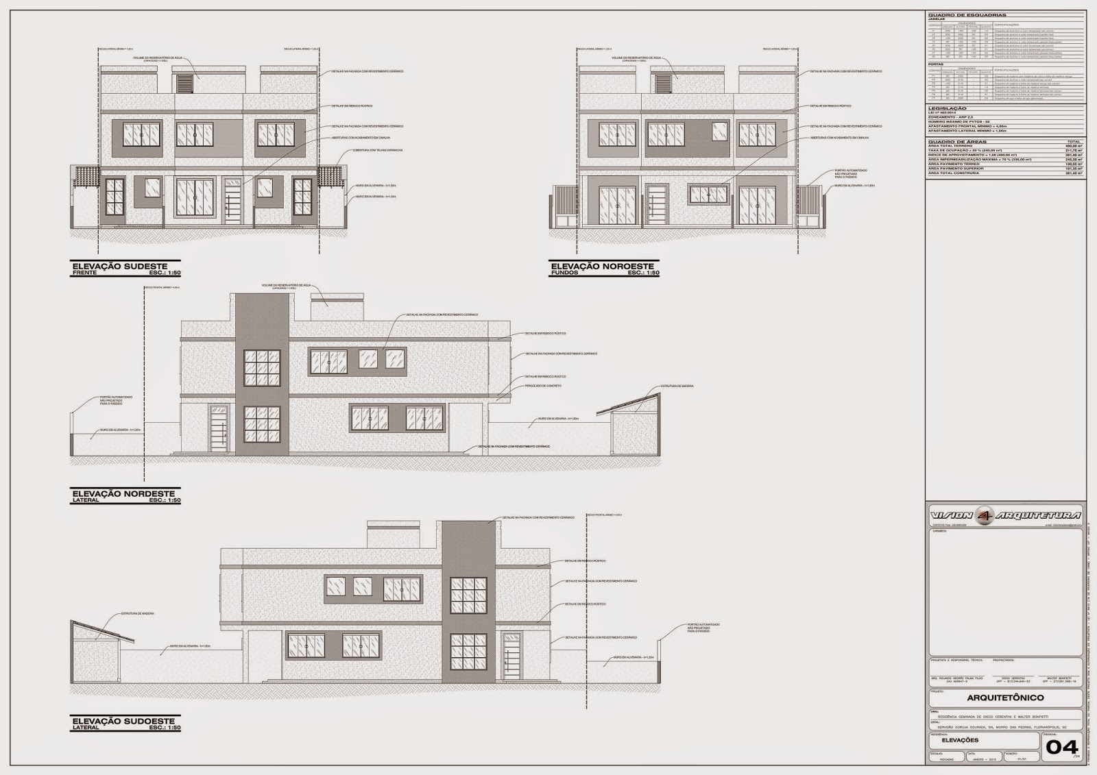 Vision4Arquitetura - Projetos Arquitetônicos e de Interiores: Projeto ...