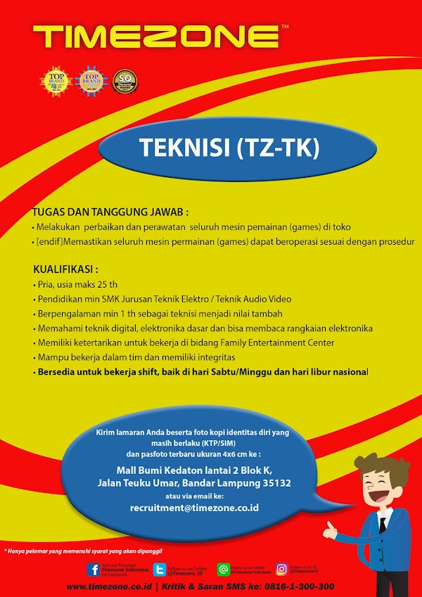 √ Lowongan Kerja PT. MATAHARI GRAHA FANTASI - Lowongan Kerja Lampung