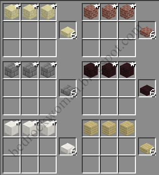 Todos los crafteos de Minecraft 1.11