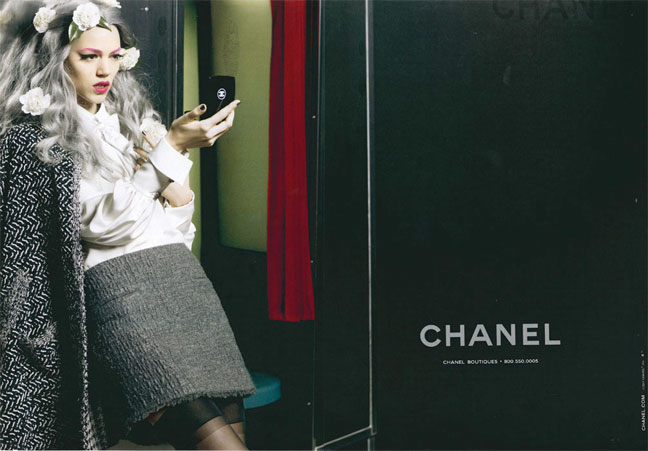 j'adore: hot pink eyebrows are in says coco chanel