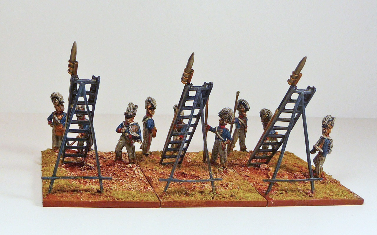 wargaming in 28 mm and sometimes smaller: British Rocket Troops
