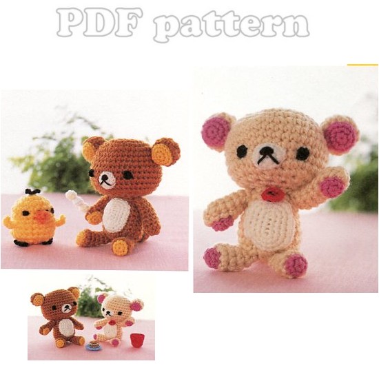 Amigurumi Rilakkuma and Friends Plush Crochet Pattern PDF | CraftyLine ...