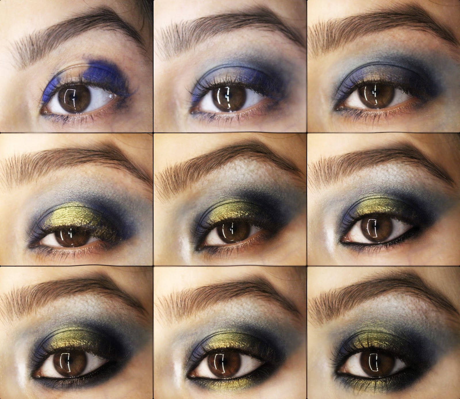 Blue Smokey Halo Eyes Tutorial with Step by Step Pictures - Deck and Dine