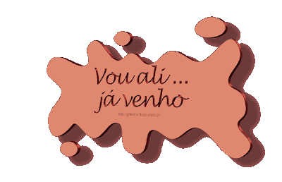 Sensações Coloridas: Vamos ali e já voltamos...!