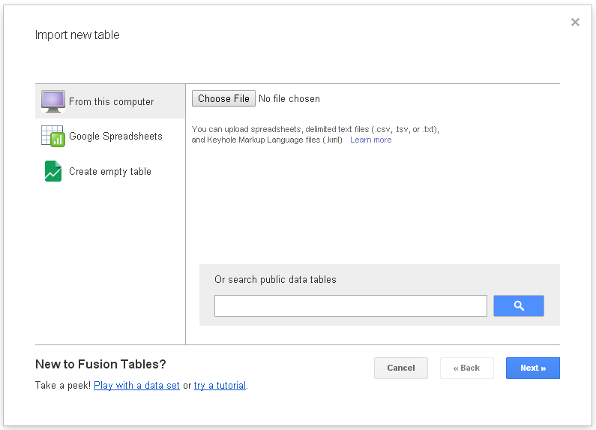 How to Create, Share and Publish A Heatmap Using Google Fusion Table