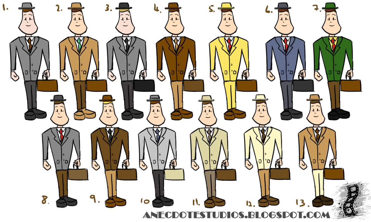 Joey Ku: Narrative and Character: Anecdote Studios: Character Colour Tests