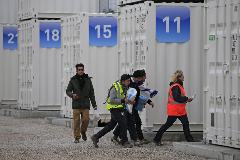 Migrant Crisis : A migrant shelter made from containers - World Politics