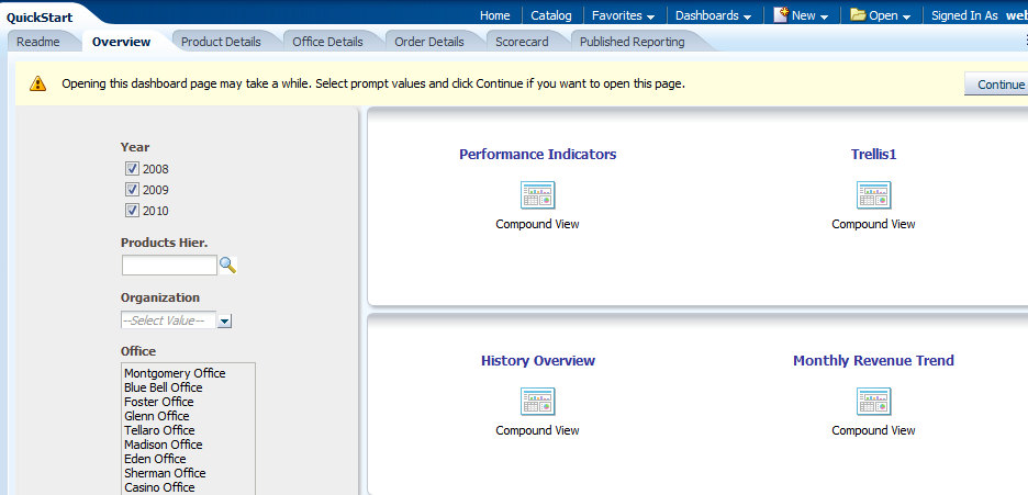 Obiee In Il Obiee 11119 New Features Interface Part 2