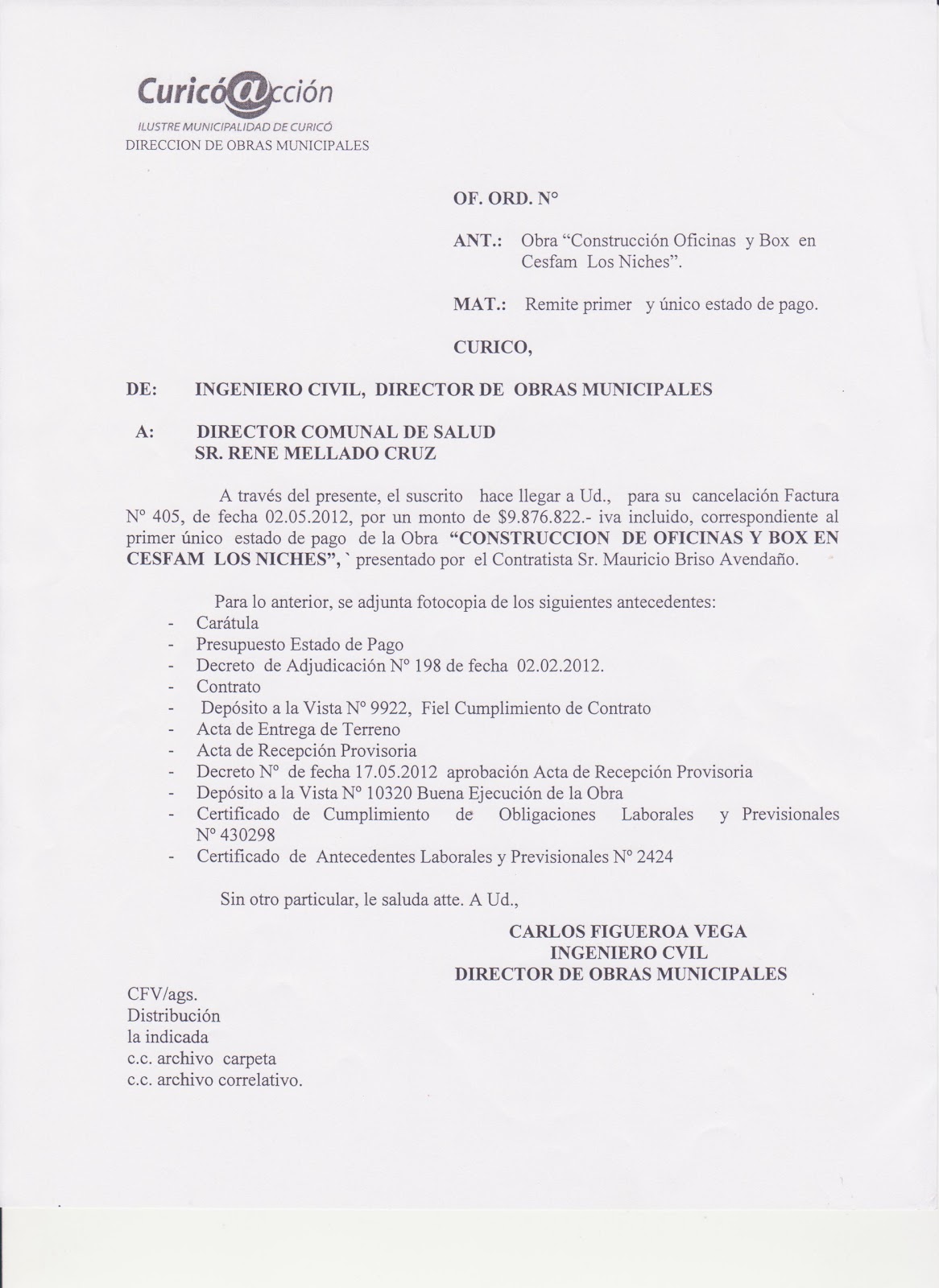 Natural Cream: Correspondencia Oficial