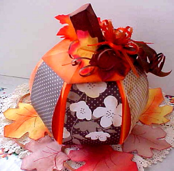 Paper Craft Creations: Pick A Pumpkin Large 3D Fall Pumpkin