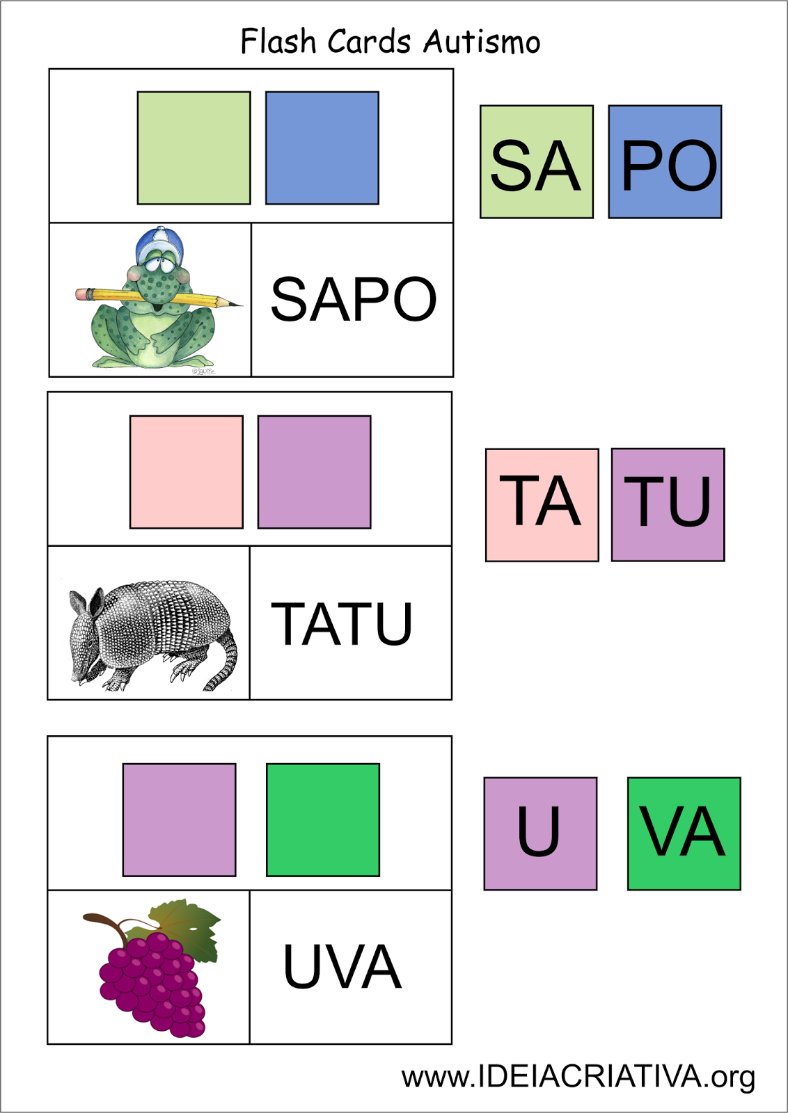 atividade-falsh-cards-sílabas-7.png 1.132×1.600 pixels | Atividades ...