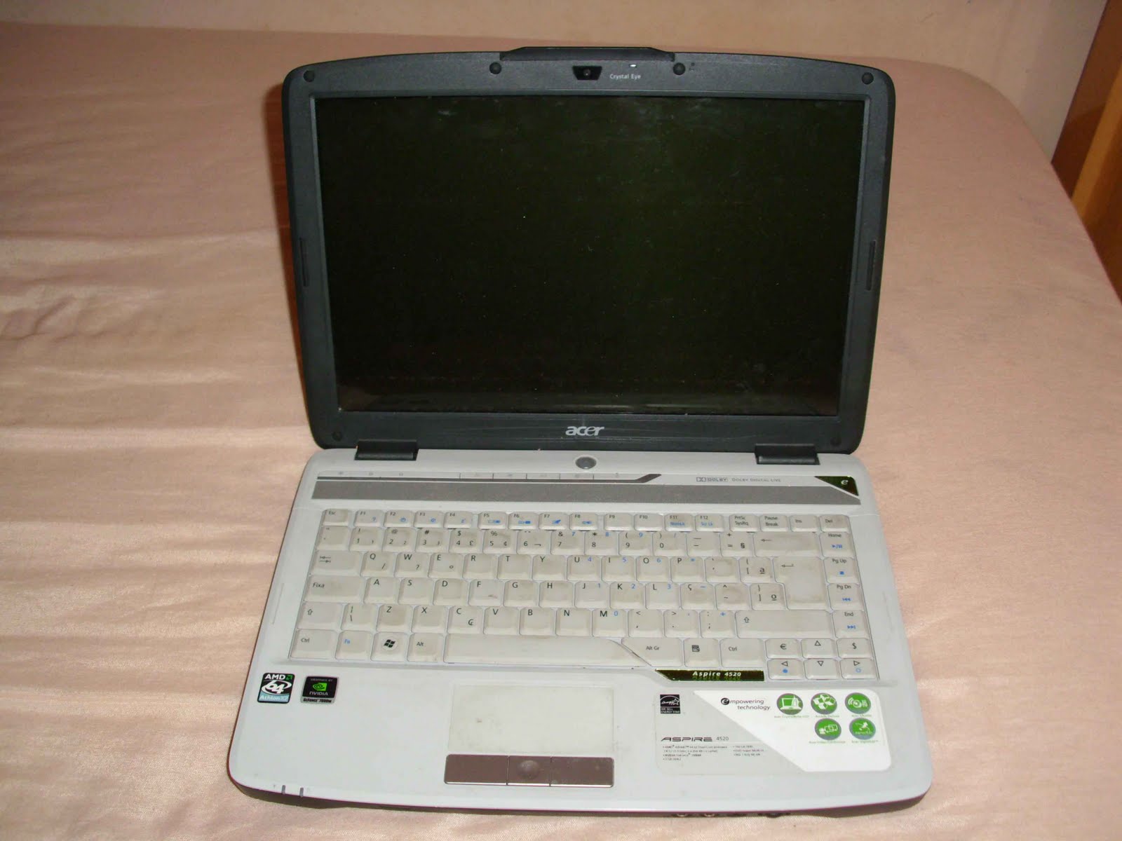 Bazar do Akira: Carcaça notebook Acer 4520 completa