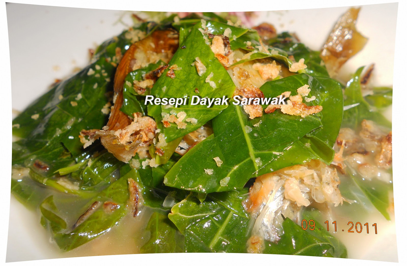 Resepi Sarawak: RESEPI SUP DAUN SABUNG DENGAN SALAI IKAN