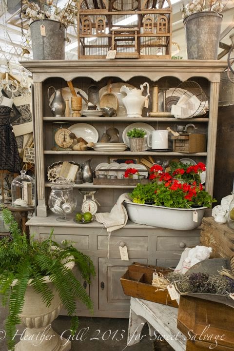 Vintage Show Off: Instant Spring Look in Your Booth - Just Add Plants!