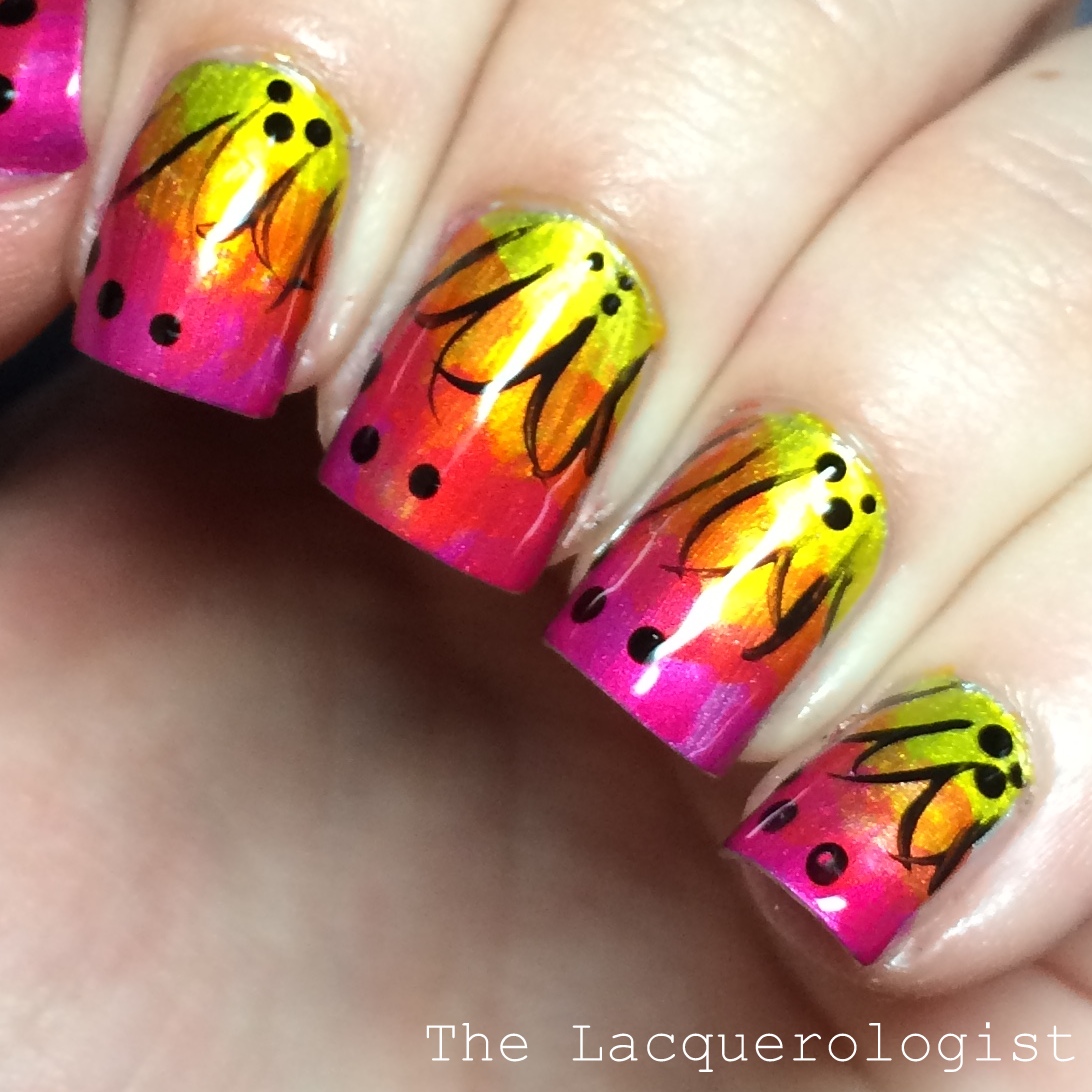 Splash Floral with OPI Color Paints: Nail Art & Review! | Casual ...