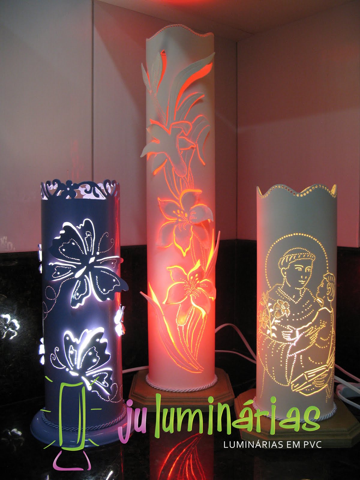 Ju Luminárias em PVC: Luminária em PVC - Diversos