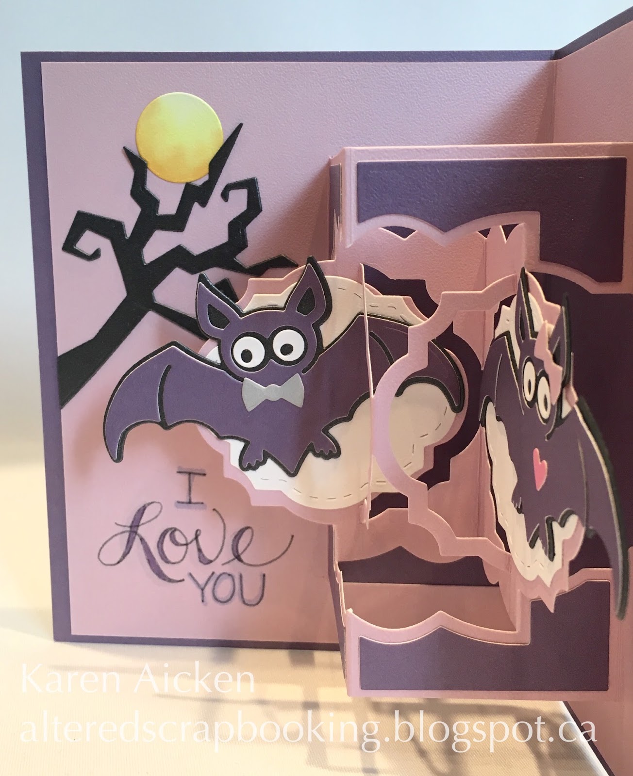 Altered Scrapbooking: Love Bats, a Pop-Up Card (NEW RELEASE)