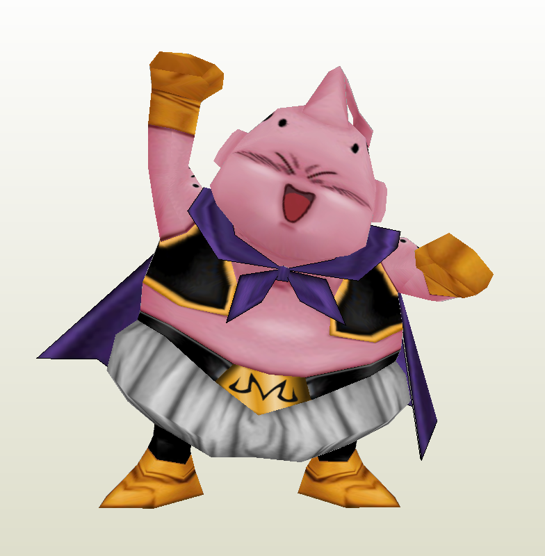 Dragon Ball - Chibi Majin Buu Papercraft | Papercraft Paradise ...