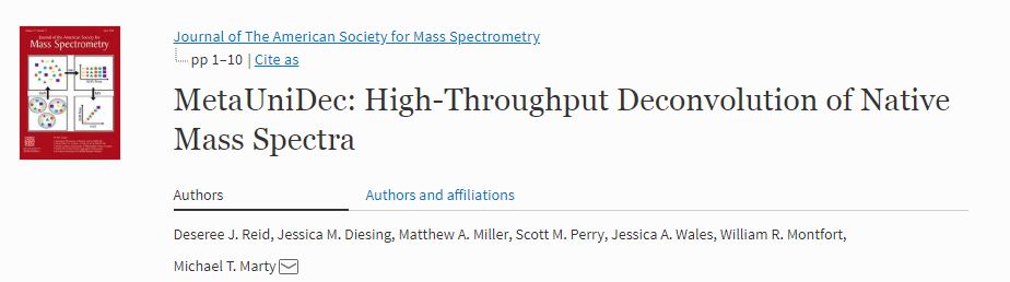 News in Proteomics Research: MetaUniDec - Deconvolution software that ...
