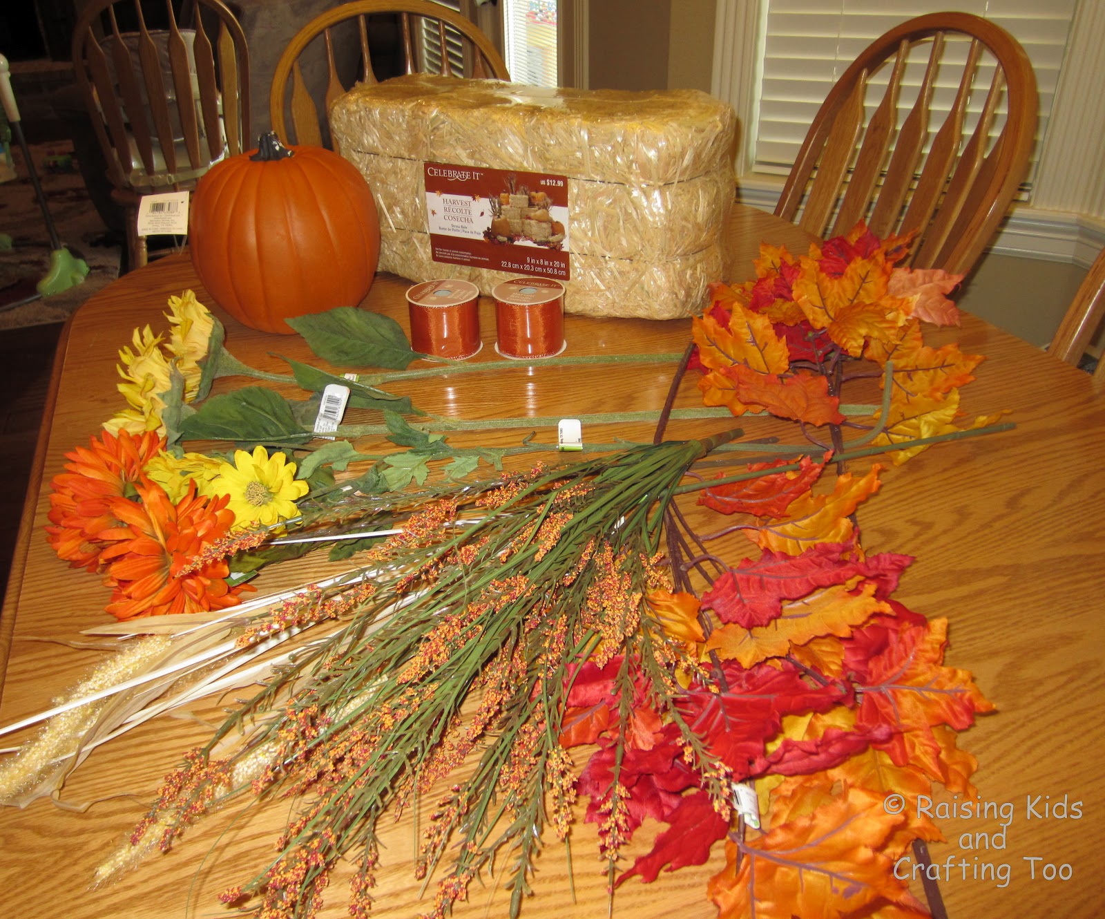 Raising Kids and Crafting Too: Decorative Fall Hay Bale