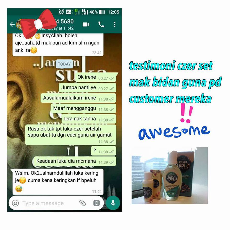 HILANGKAN PARUT DENGAN CZER SCAR POWDER