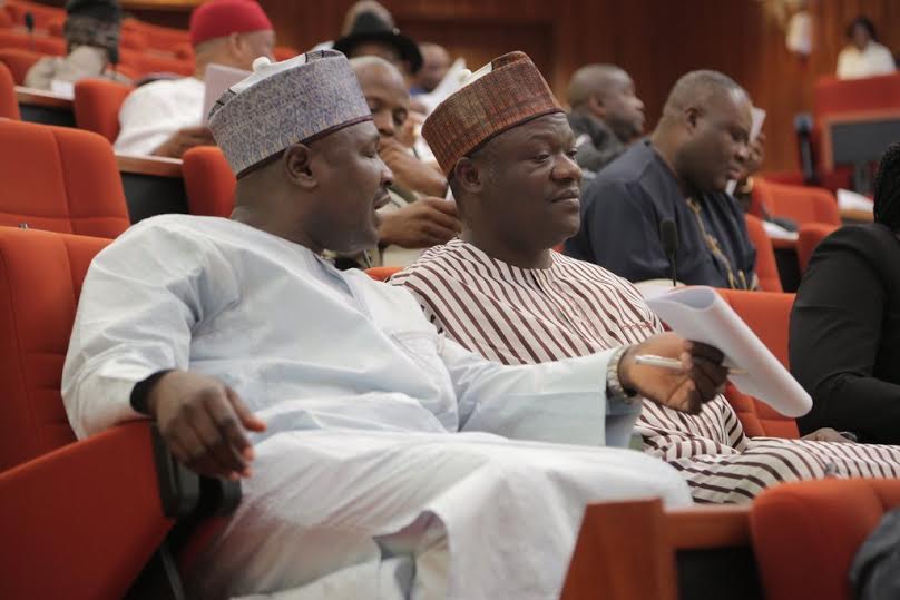 Photos of Senators present at the Senate plenary today...