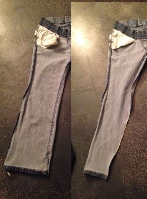 But my hair still looks phenomenal: DIY boot-cut to skinny jeans