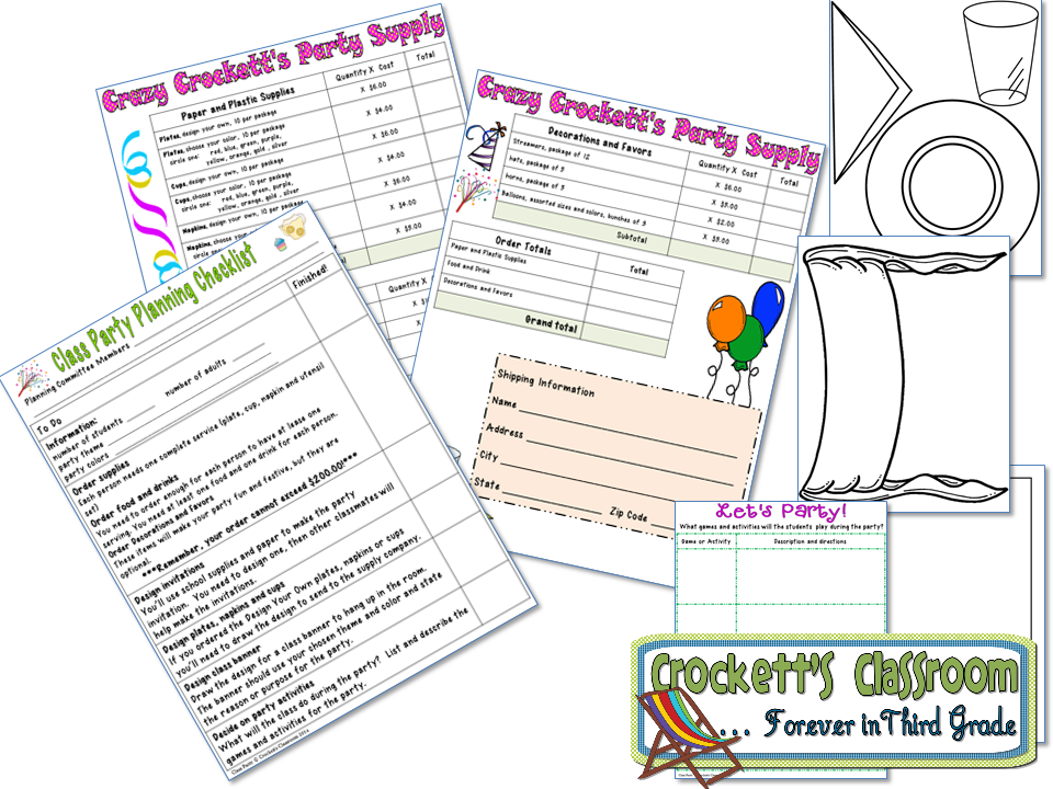 Let students plan a class party - Crockett's Classroom