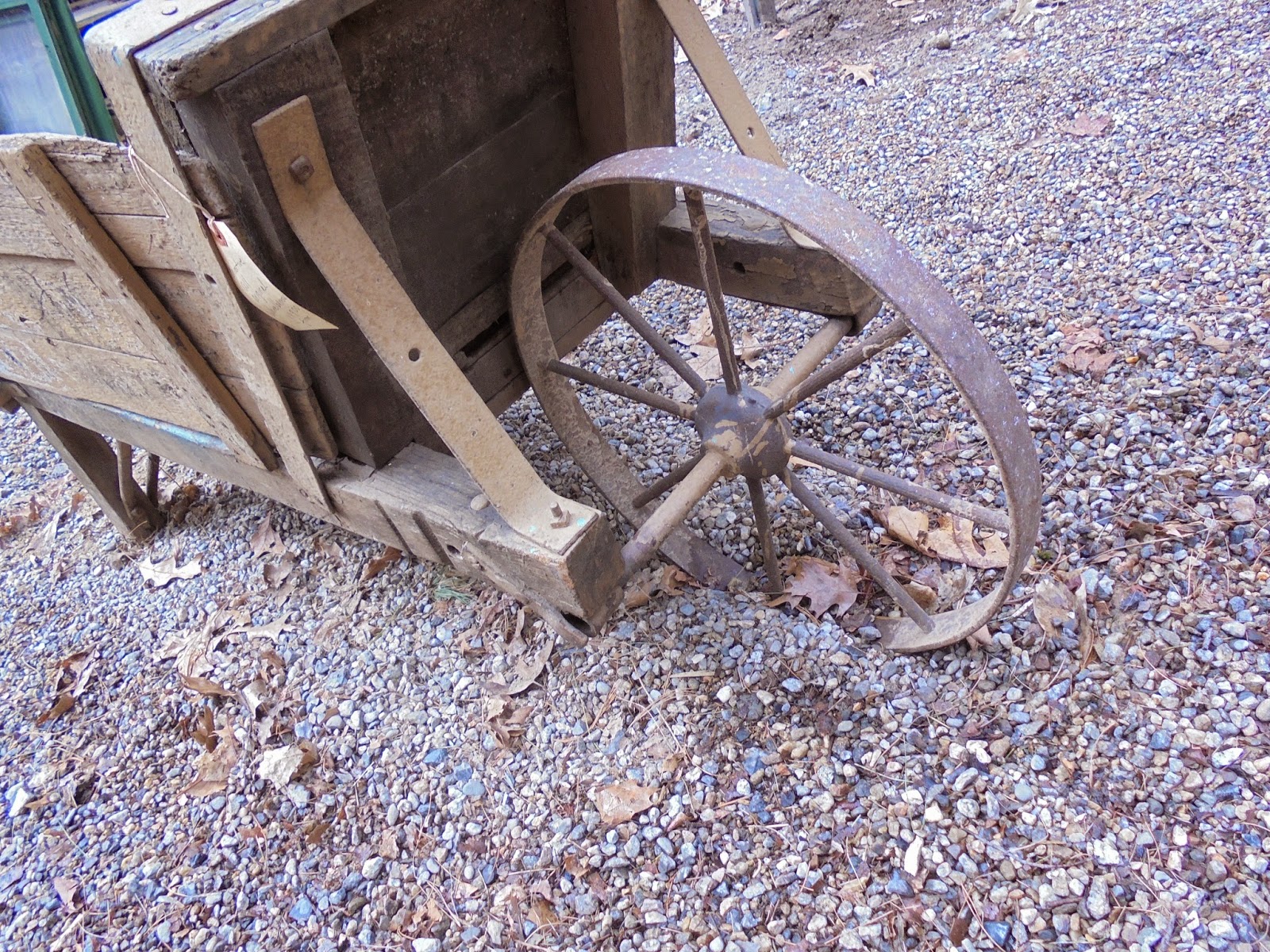 Log Cabin Antiques & Gifts: Original and primitive wheelbarrow