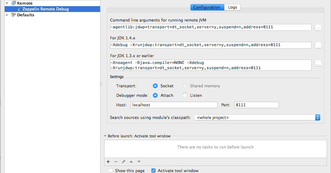 Luciano Resende Launching Apache Zeppelin In Debug Mode