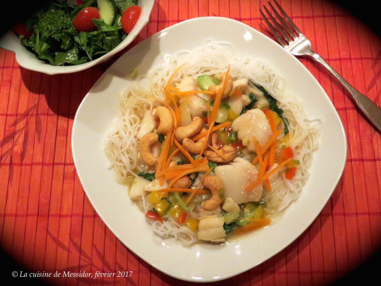 La cuisine de Messidor: Poisson à la chinoise sur vermicelles de riz