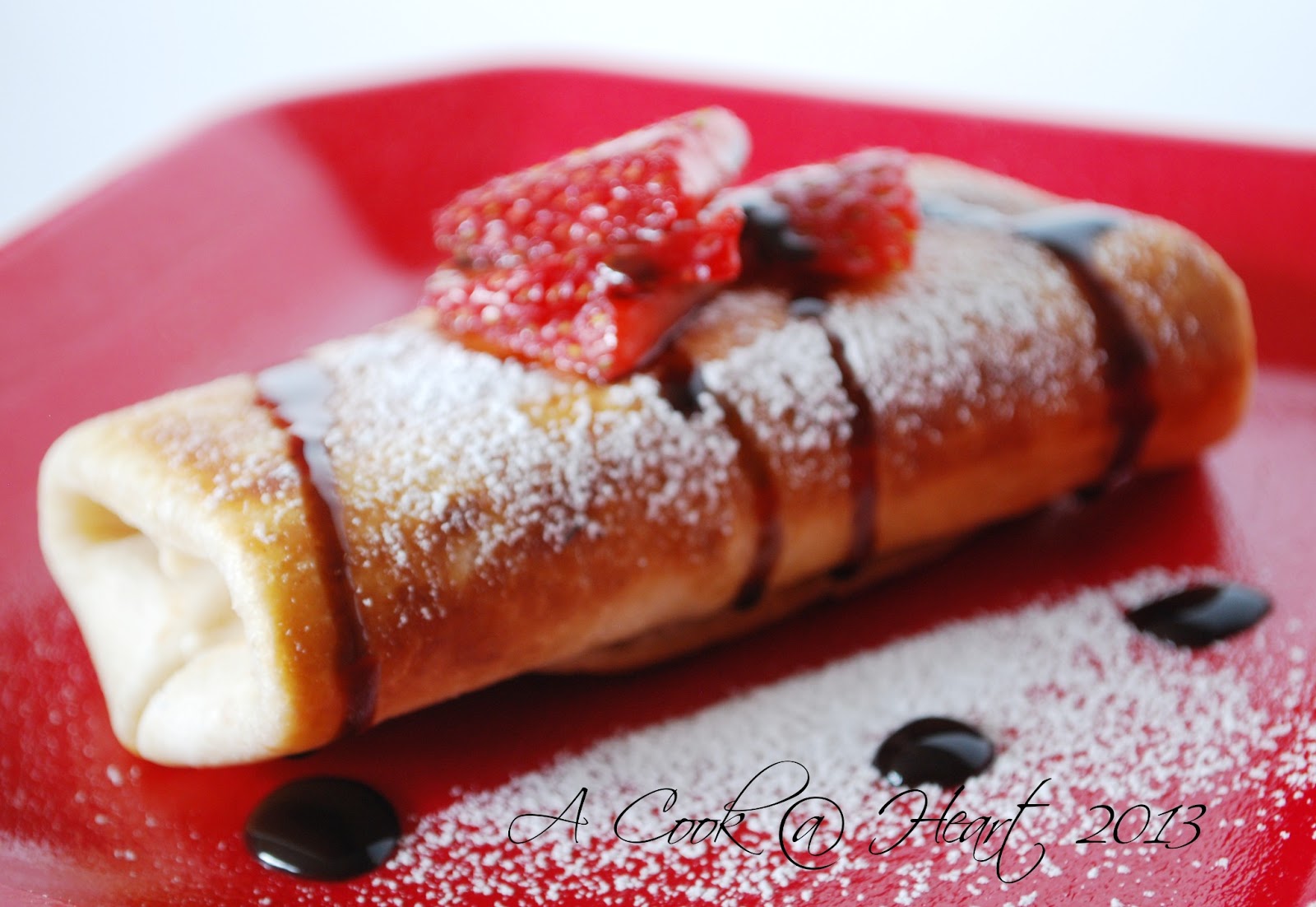 A Cook @ Heart: It's a Sweet Life! Kid Approved : Cheesecake Burritos.