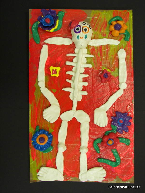Paintbrush Rocket: 4th Grade - Day of the Dead Skeletons!