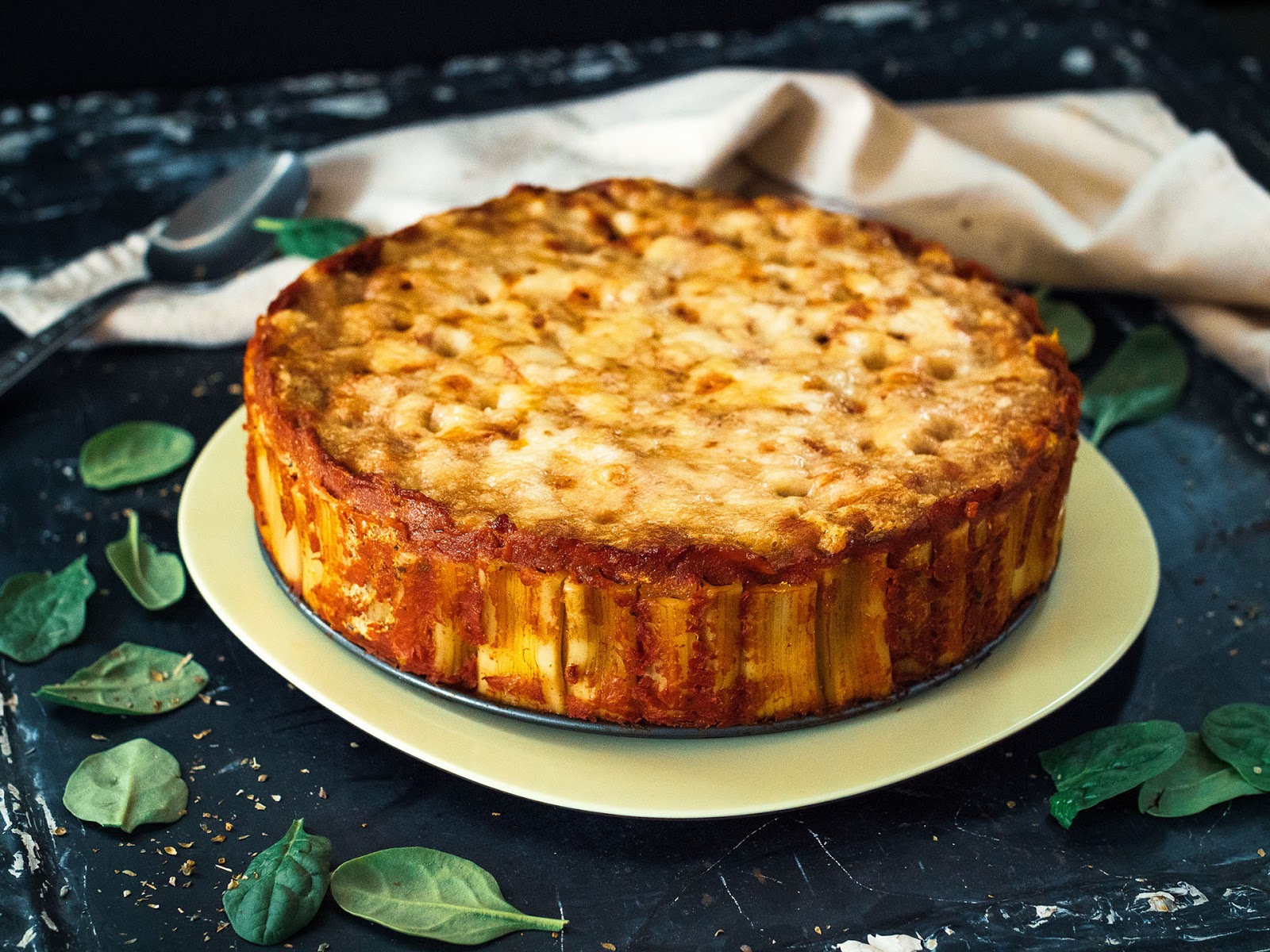 Spicy Rigatoni Pie » Local Food Rocks