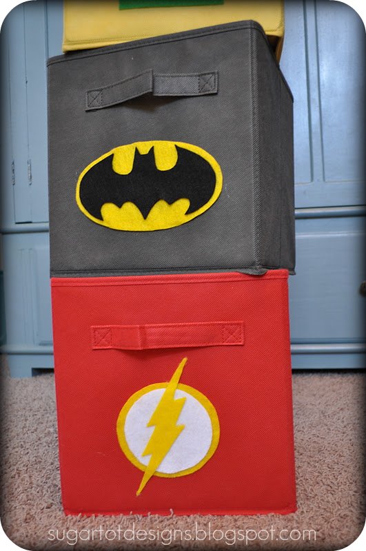 sugartotdesigns: Superhero Bins {Tutorial and Printable}