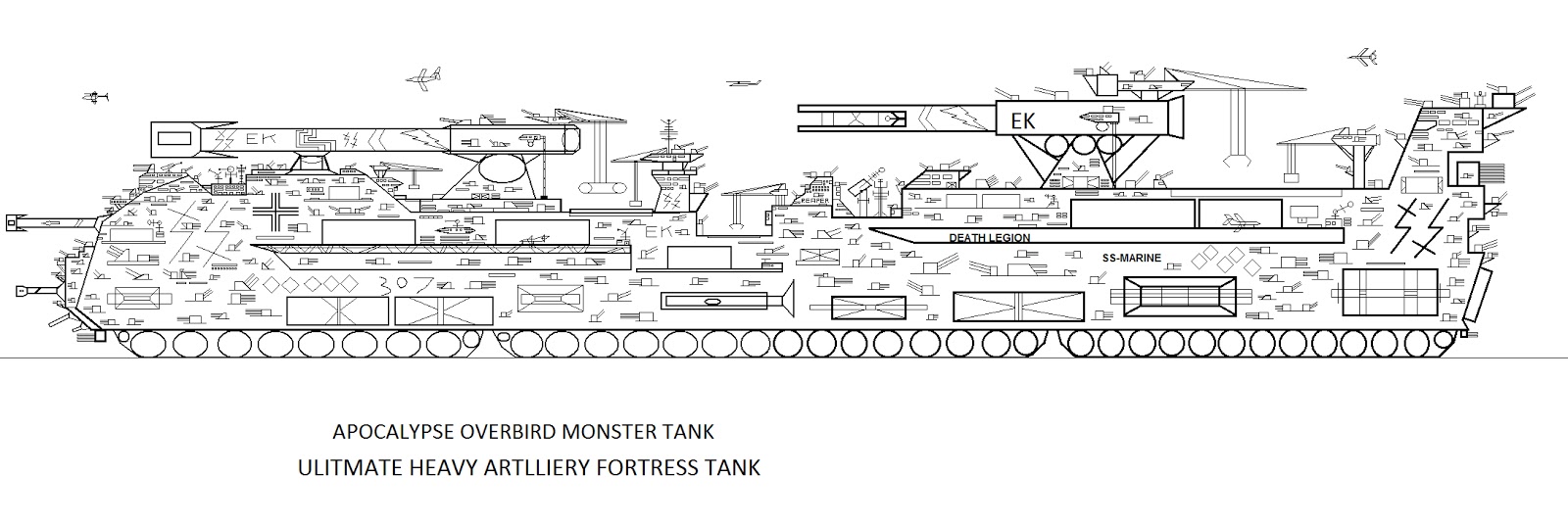 Concept Art: Apocalypse overbird monster tank