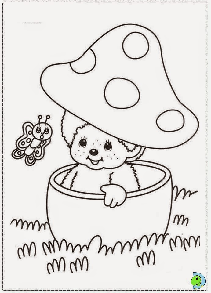 Dinokids - Desenhos para colorir: Desenhos de Monchhichi para colorir