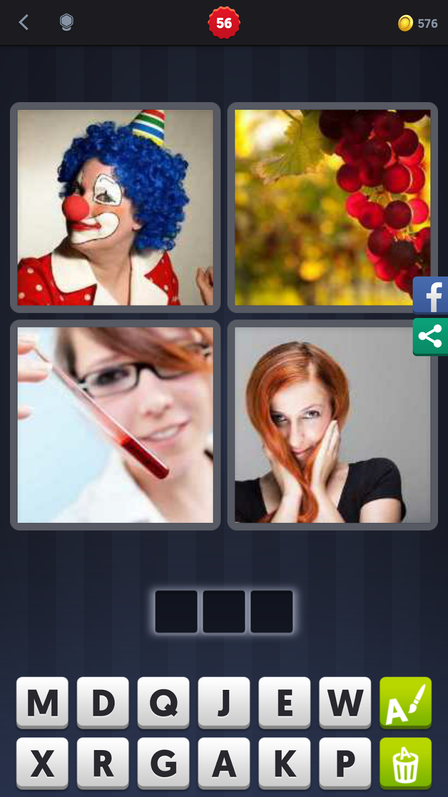 4 Pics 1 Word Answers Solutions: LEVEL 56 RED