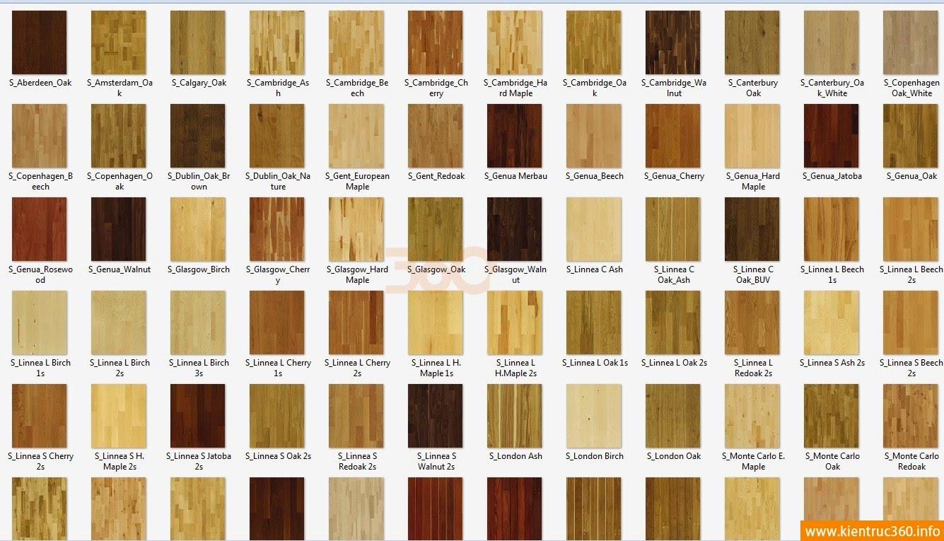 Tổng hợp rất nhiều Map gỗ, sàn gỗ, mây tre đan dùng cho 3d và sketchup